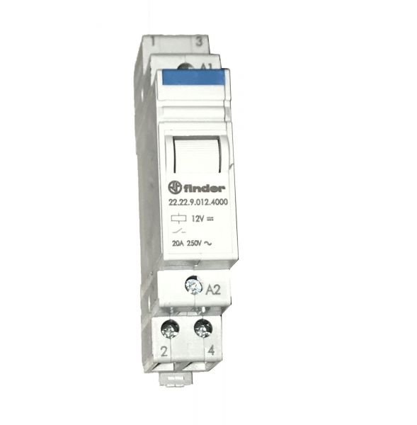Finder 22229012 contattore modulare 2 contatti NO 20A alimentazione ...