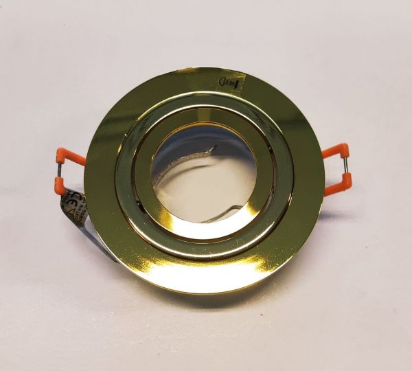 Nobile 9086/GD faretto incasso orientabile tondo alluminio finitura ...