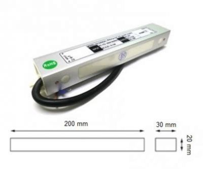 Stone 6000/30 alimentatore per strip LED 12VDC 30W IP68