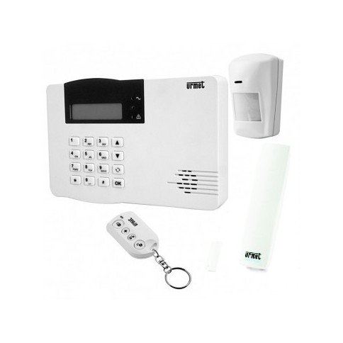 URMET 1059/902 KIT WIRELESS CON CENTRALE. COMBINATORE GSM. INFRAROSSO. TELECOMANDO. CONTATTO