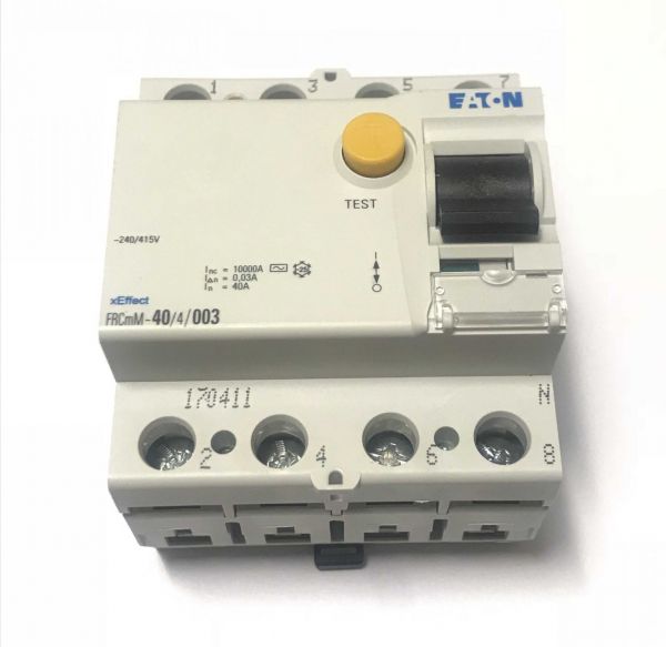 Eaton 170332 interruttore differenziale puro classe "A" 4 poli 25A In 30ma tipo FRCMM